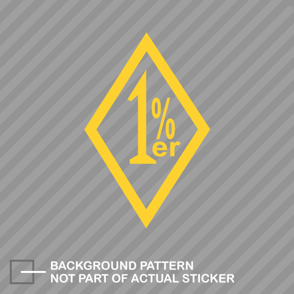 1%er Sticker Decal Vinyl outlaw 1 Percenter 1% er | eBay