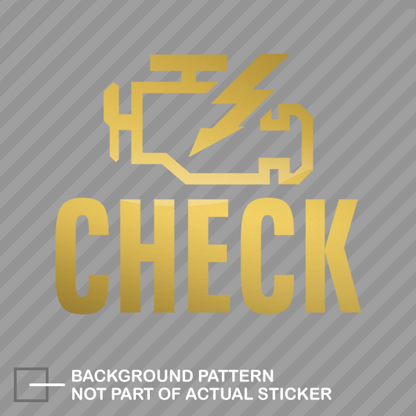 CEL Sticker Die Cut Decal Check Engine Light | eBay