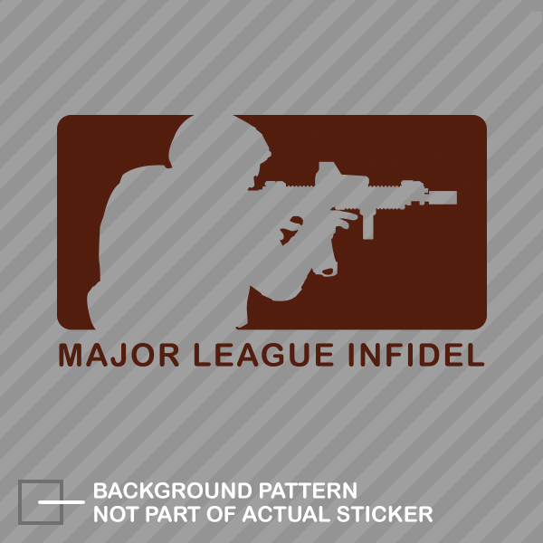 Major League Infidel Sticker Die Cut Decal | eBay