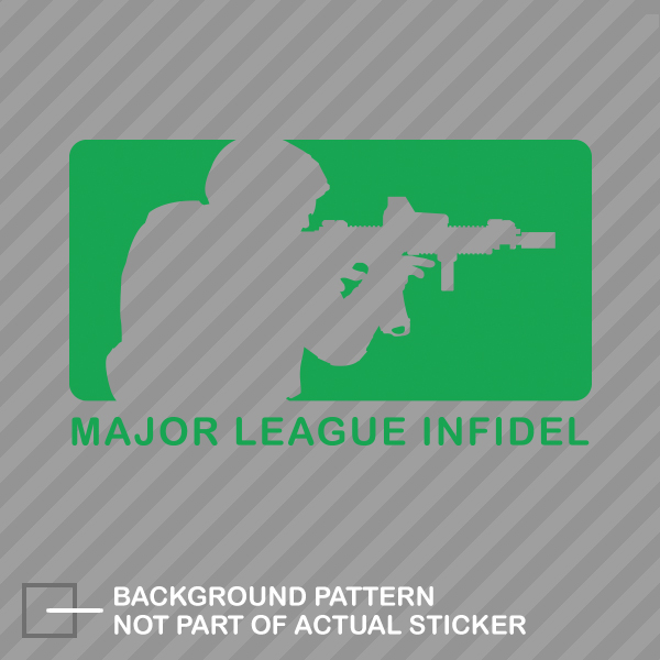 Major League Infidel Sticker Die Cut Decal | eBay