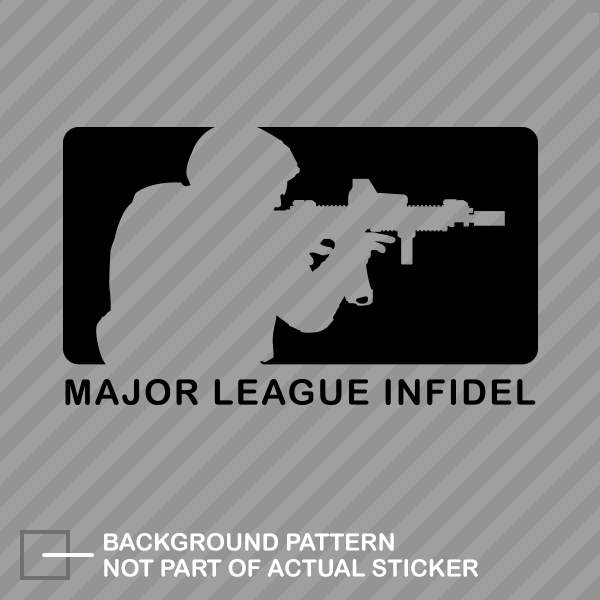 Major League Infidel Sticker Die Cut Decal | eBay