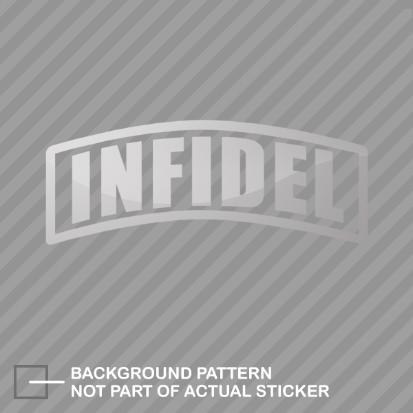 Infidel Sticker Decal Vinyl us army usmc | eBay