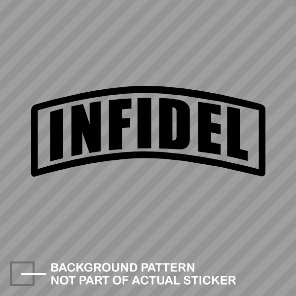 Infidel Sticker Decal Vinyl us army usmc | eBay