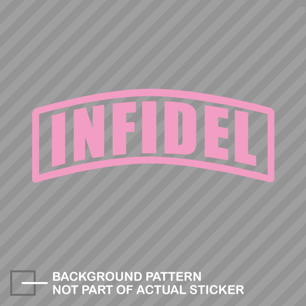 Infidel Sticker Decal Vinyl us army usmc | eBay
