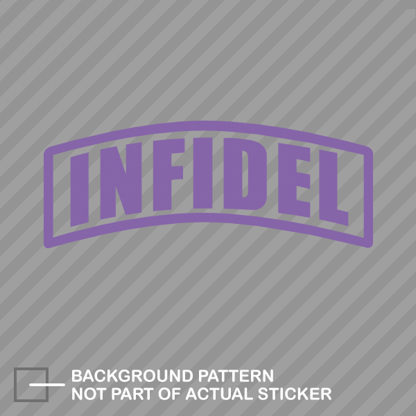 Infidel Sticker Decal Vinyl us army usmc | eBay