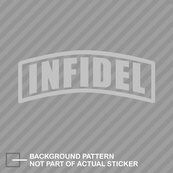 Infidel Sticker Decal Vinyl us army usmc | eBay
