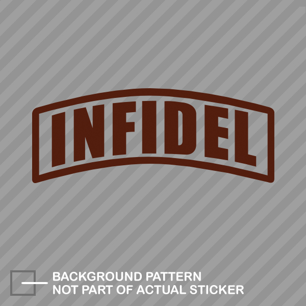 Infidel Sticker Decal Vinyl us army usmc | eBay