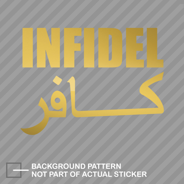 Infidel Sticker Decal Vinyl | eBay