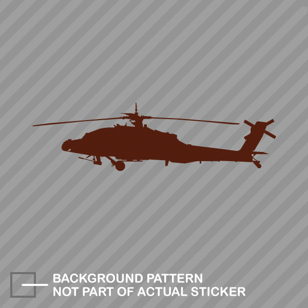 AH-64 Apache Sticker Decal Vinyl F4 military monster helicopter attack ...