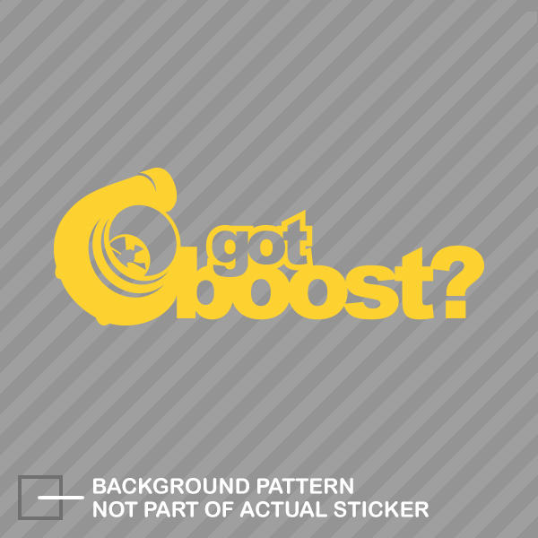 Turbo Got Boost Sticker Decal Vinyl jdm | eBay