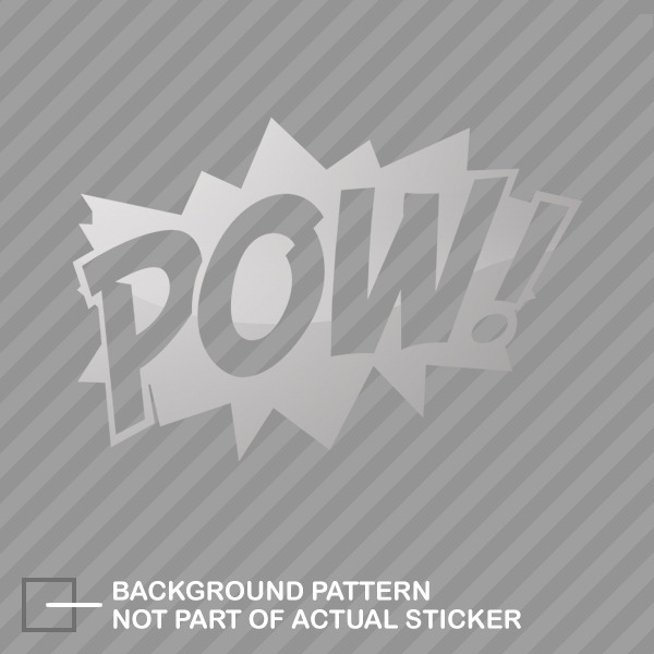 POW! Superhero Sticker Die Cut Decal comic style | eBay
