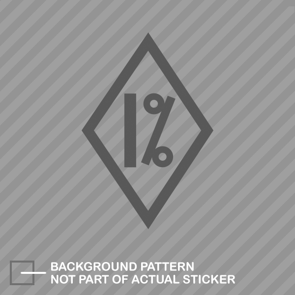 1%er Sticker Decal Vinyl outlaw 1 Percenter 1% er | eBay