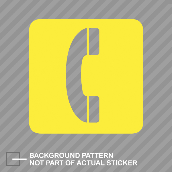 Telephone Sticker Decal Vinyl icon symbol 2 | eBay