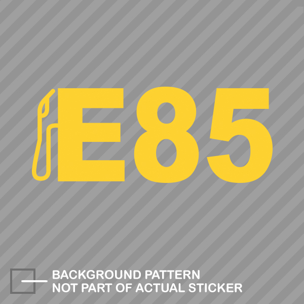 E85 Sticker Decal Vinyl fossil fuels ethanol fuel | eBay
