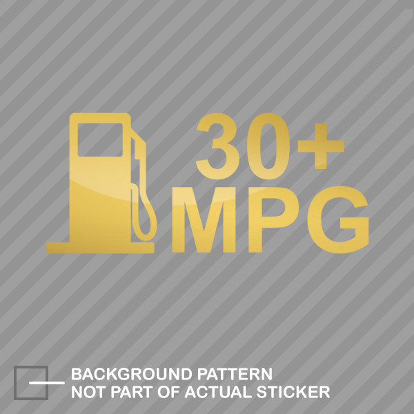30 Mpg Sticker Die Cut Decal Jdm Euro Hybrid Mileage Ebay