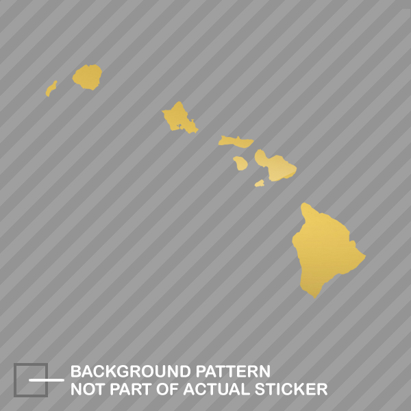 Hawaiian Islands Sticker Decal Vinyl Hawaii Hawai'i | eBay