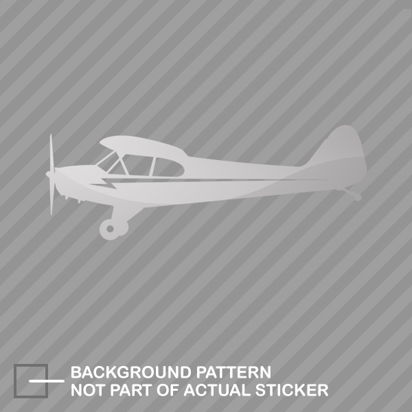Side View Piper J3 Cub Airplane Sticker Die Cut Decal plane | eBay
