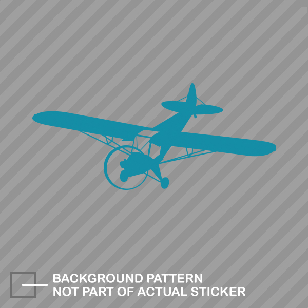 Flying Piper J3 Cub plane Sticker Die Cut Decal airplane | eBay
