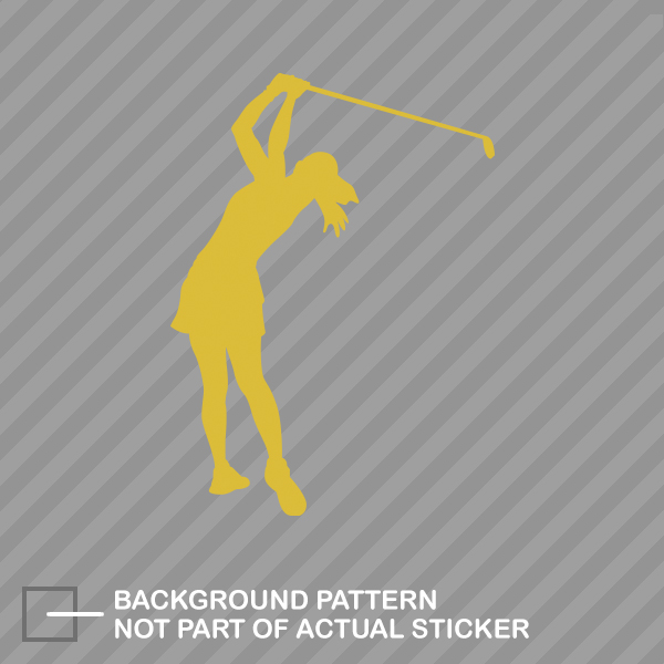 Female Golfer Sticker Die Cut Decal woman girl golf | eBay