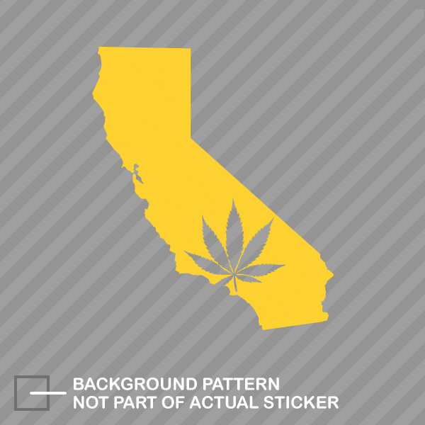 California Medical Marijuana Sticker Die Cut Decal bud cannabis | eBay