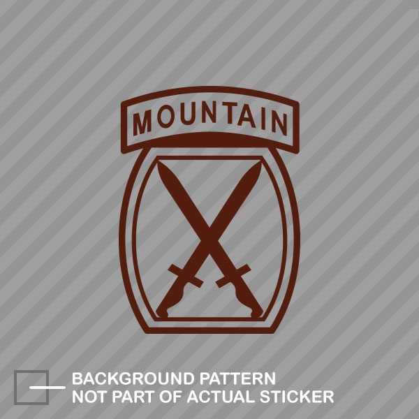 10th Mountain Division Sticker Decal Vinyl mountain warfare light ...