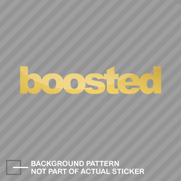 Boosted Sticker Die Cut Decal jdm turbo | eBay