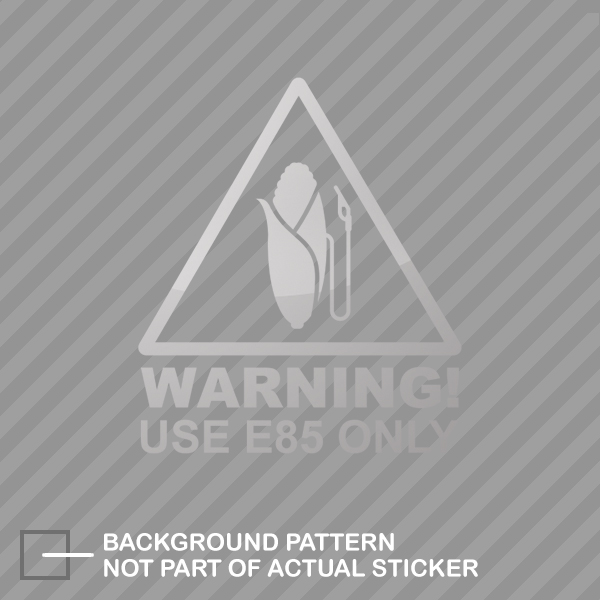 E85 Only Sticker Decal Vinyl ethanol clean energy | eBay