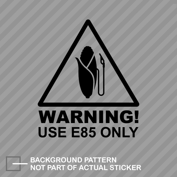 E85 Only Sticker Decal Vinyl ethanol clean energy | eBay