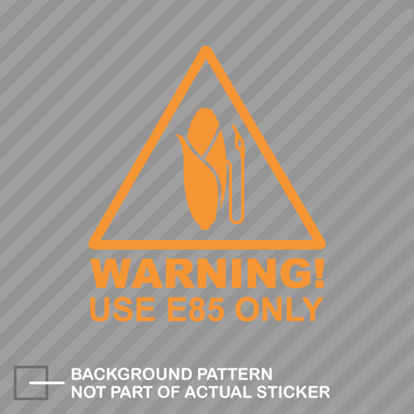E85 Only Sticker Decal Vinyl ethanol clean energy | eBay