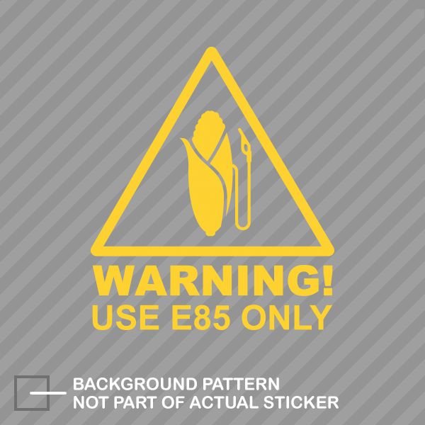 E85 Only Sticker Decal Vinyl ethanol clean energy | eBay