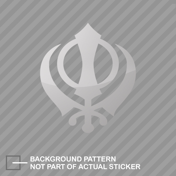Sikh Symbol Sticker Decal Vinyl sikhism religion | eBay