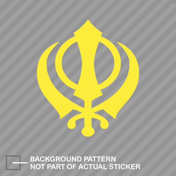 Sikh Symbol Sticker Decal Vinyl sikhism religion | eBay