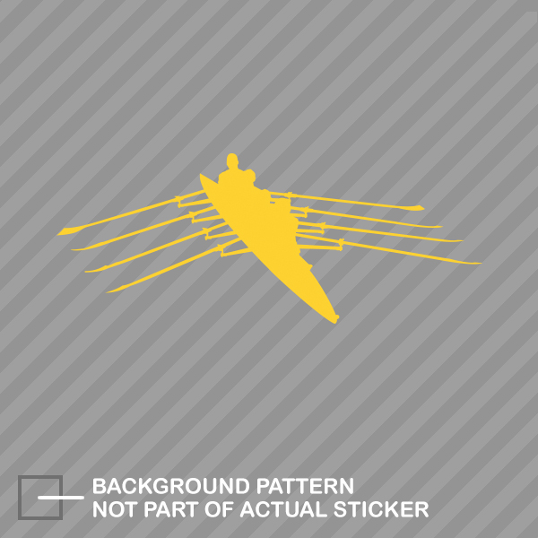 Row Sticker Die Cut Decal rowing sculling crew scull | eBay