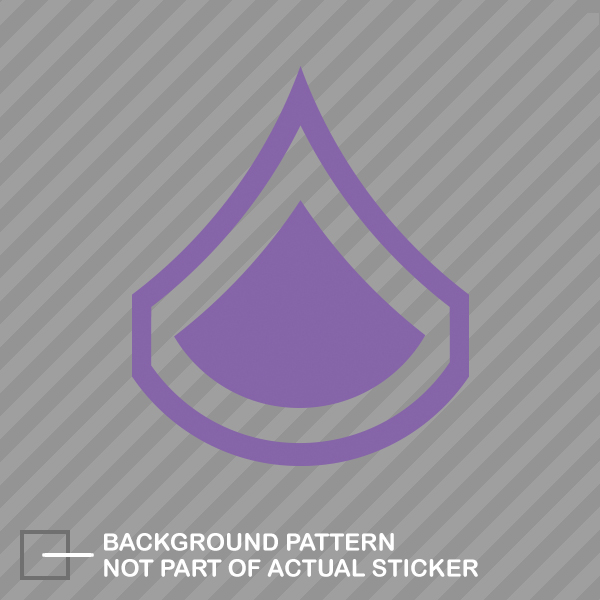 E-3 Private First Class Rank Sticker Decal Vinyl US Army PFC OR-3 E3 | eBay