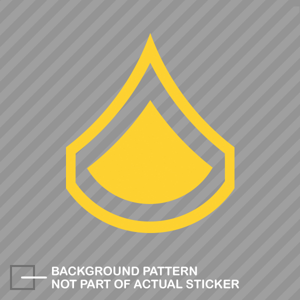 E-3 Private First Class Rank Sticker Decal Vinyl US Army PFC OR-3 E3 | eBay