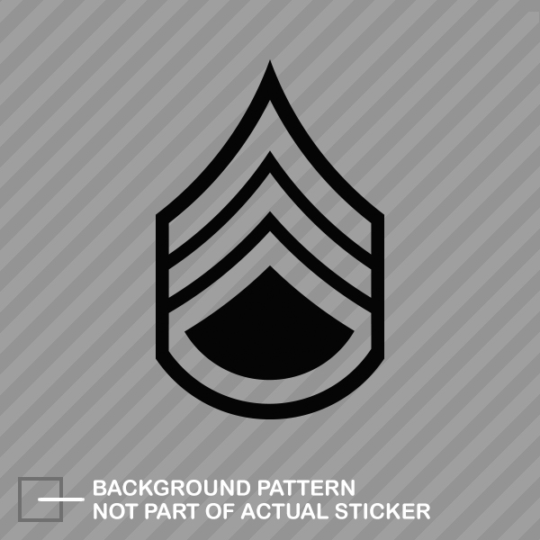 E-6 Staff Sergeant Rank Sticker Decal Vinyl SSG OR-6 E6 US Army | eBay