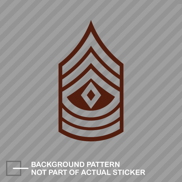 E-8 First Sergeant Rank Sticker Decal Vinyl 1SG OR-8 E8 US Army | eBay