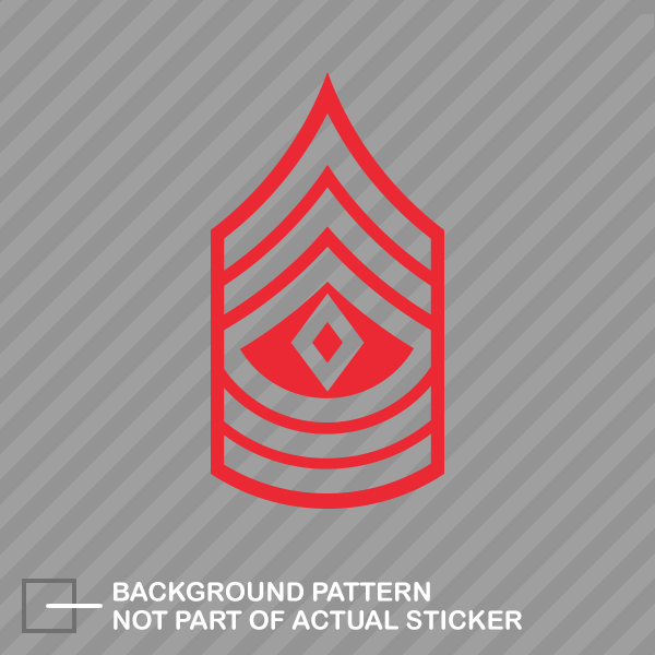 E-8 First Sergeant Rank Sticker Decal Vinyl 1SG OR-8 E8 US Army | eBay