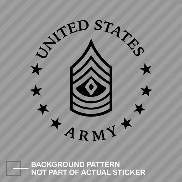 E-8 First Sergeant US Army Rank Sticker Die Cut Decal 1SG OR-8 E8 | eBay