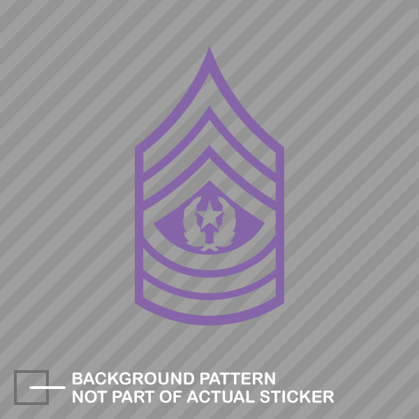 E-9 Command Sergeant Marjor Rank Sticker Decal Vinyl CSM OR-9 E9 US ...