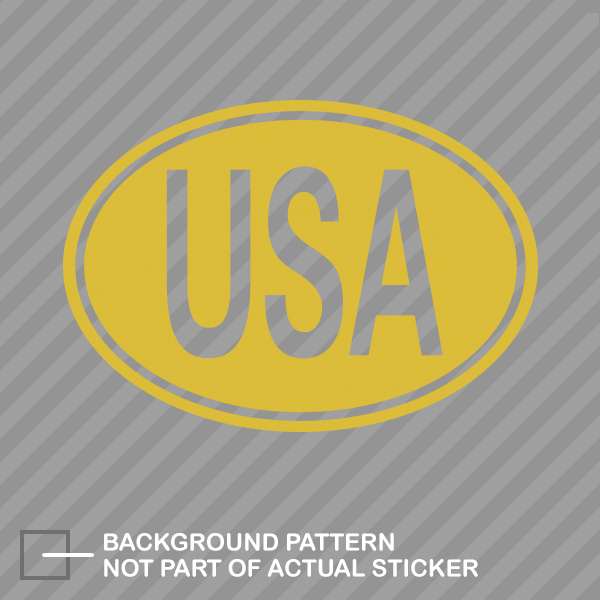 United States of America Oval Sticker Decal Vinyl USA | eBay