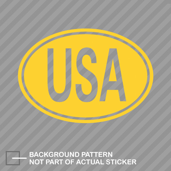 United States of America Oval Sticker Decal Vinyl USA | eBay