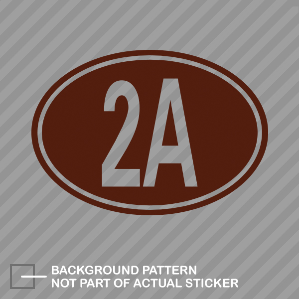 Oval 2A Sticker Decal Vinyl 2nd amendment | eBay