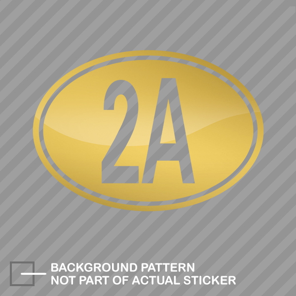 Oval 2A Sticker Decal Vinyl 2nd amendment | eBay