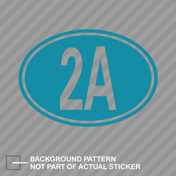 Oval 2A Sticker Decal Vinyl 2nd amendment | eBay