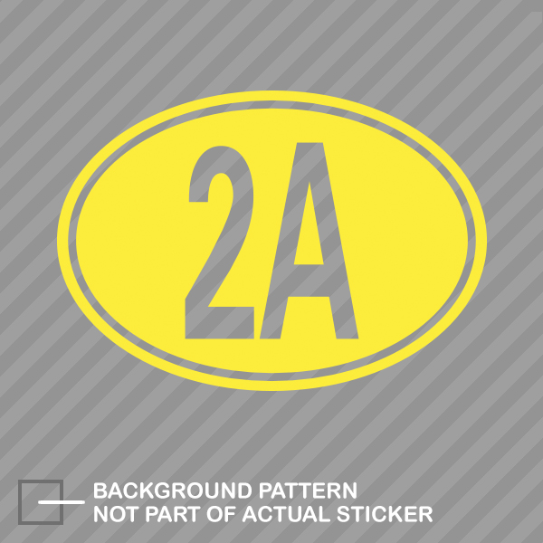 Oval 2A Sticker Decal Vinyl 2nd amendment | eBay