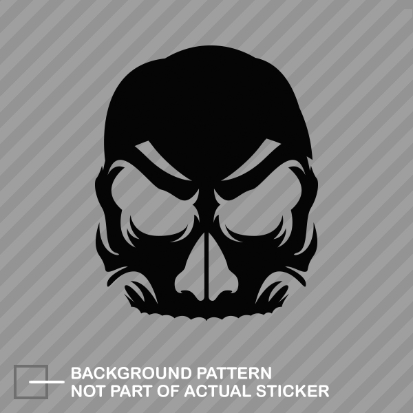 Half Skull Sticker Decal Vinyl | eBay