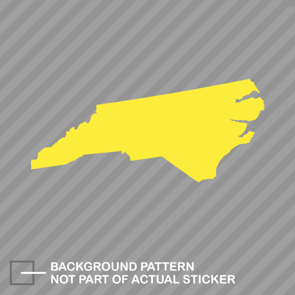 North Carolina Shaped Sticker Die Cut Decal NC | eBay