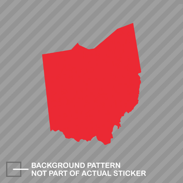 Ohio Shaped Sticker Decal Vinyl OH | eBay