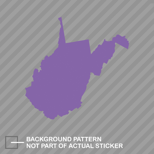 West Virginia Shaped Sticker Die Cut Decal WV | eBay